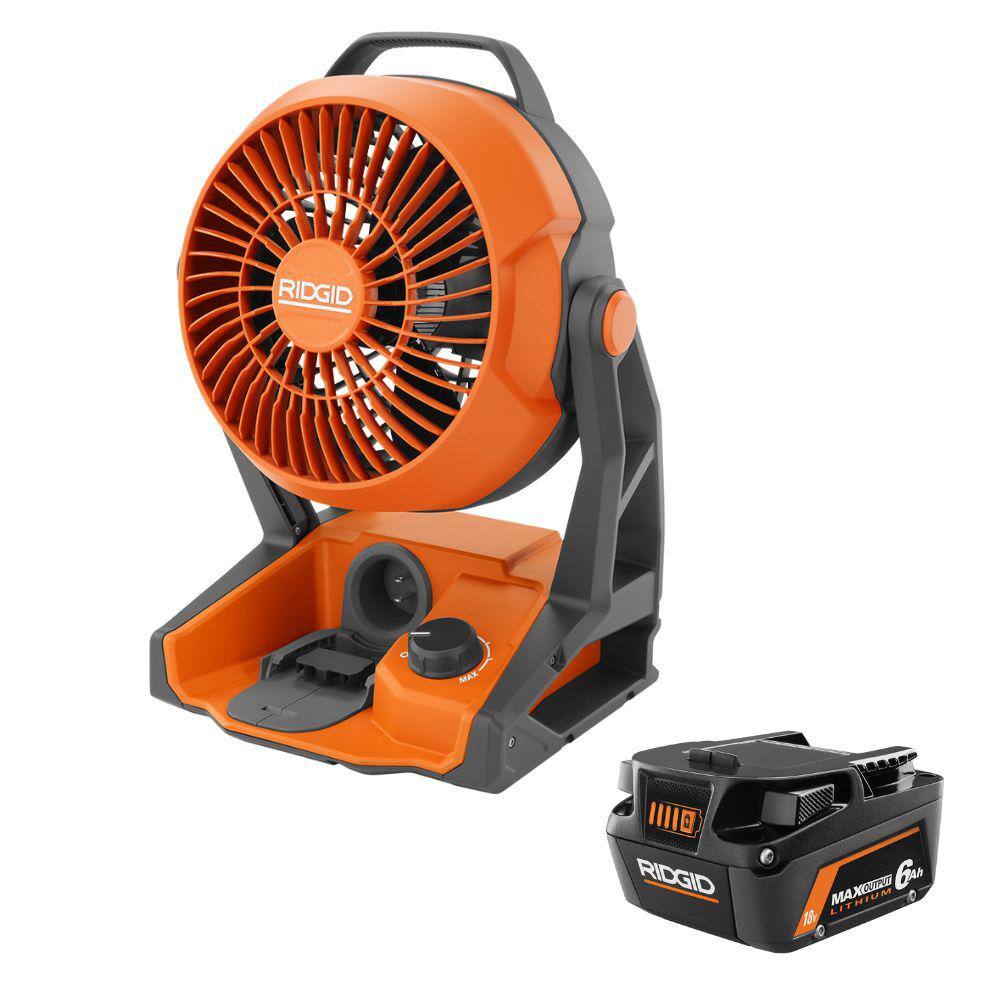 Reviews for RIDGID 18V Cordless Hybrid Jobsite Fan with 18V 6.0Ah MAX ...