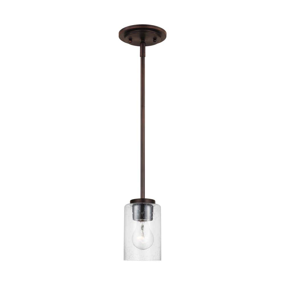 Generation Lighting Oslo 1-Light Bronze Contemporary Dimmable Pendant ...