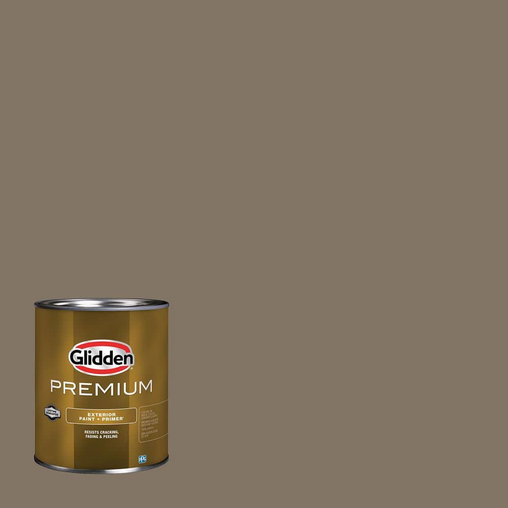Glidden Premium 1-qt. PPG1023-6 Clam Shell Satin Exterior Latex Paint ...
