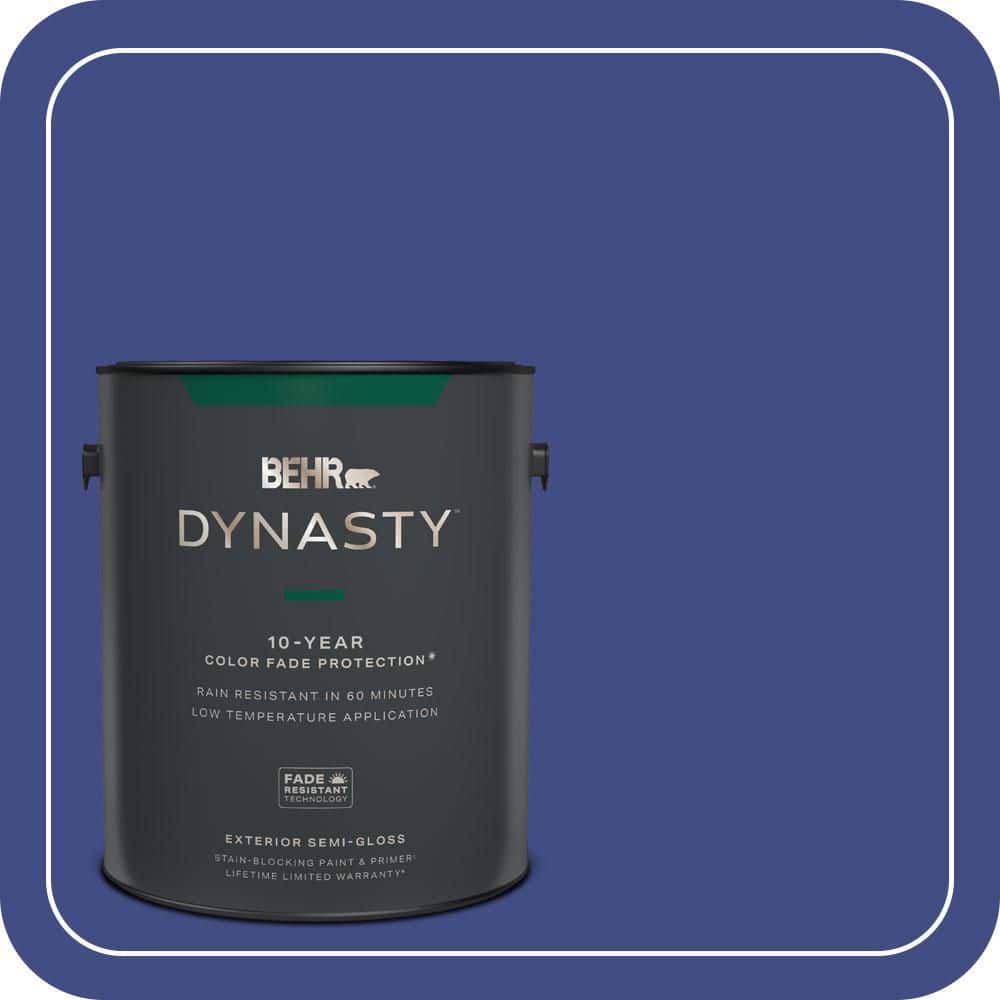 BEHR DYNASTY 1 gal. #MQ5-48 Boudoir Blue Semi-Gloss Exterior Stain ...