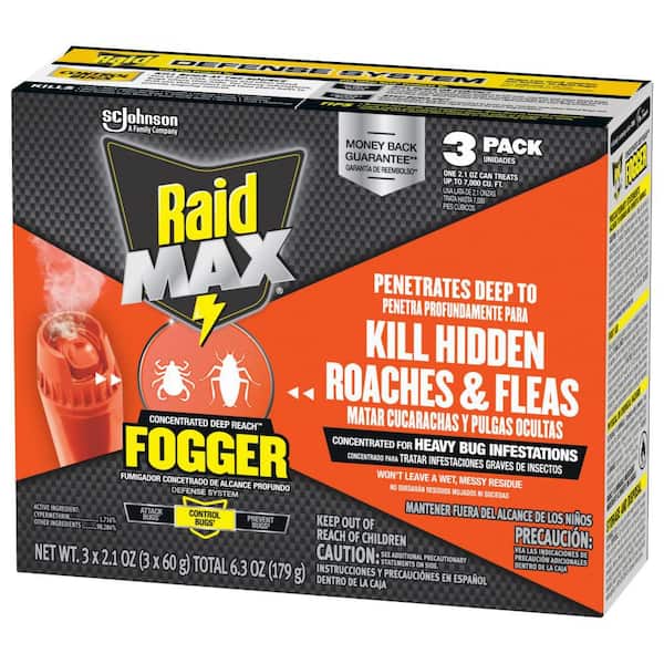 Raid Max 2.1 oz. Max Concentrated Fogger 3 Pk SCJ643409 - The Home Depot