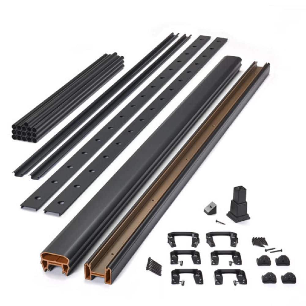 Trex Transcend 6 ft. x 42 in. Charcoal Black Composite Horizontal Deck ...