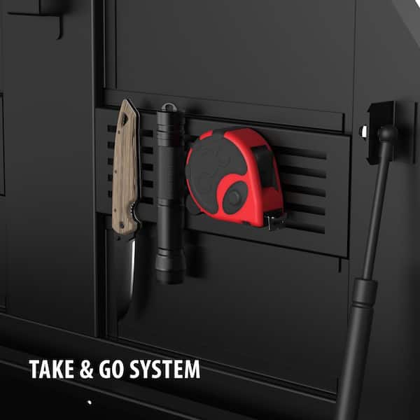 STACK-ON 46 in. Matte Black, Steel, A-Frame Trailer Tongue Box, Truck ...