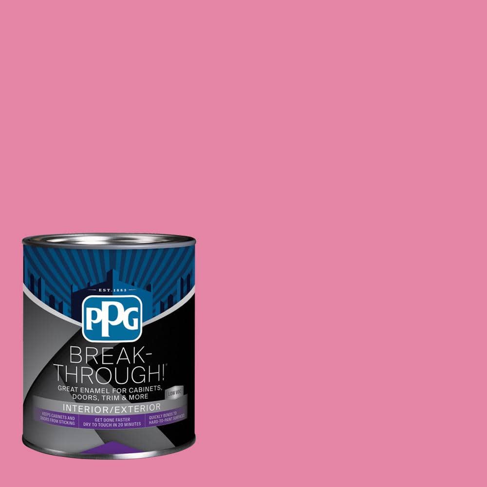 Reviews for Break-Through! 1 qt. PPG1181-5 Rose Glory Satin Door, Trim ...