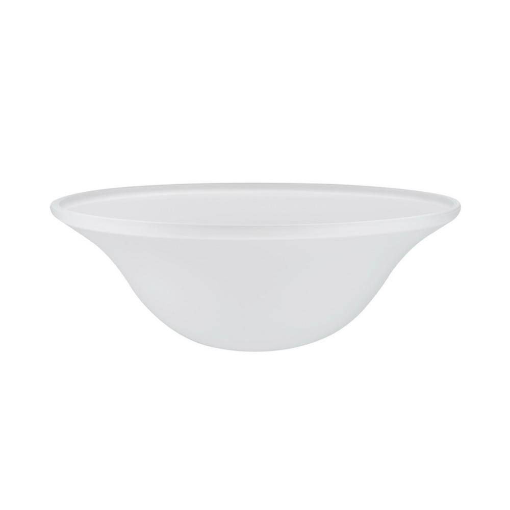 6 in. H x 15-3/4 in. Dia/Frosted Glass Shade For Torchiere Lamp, Swag ...