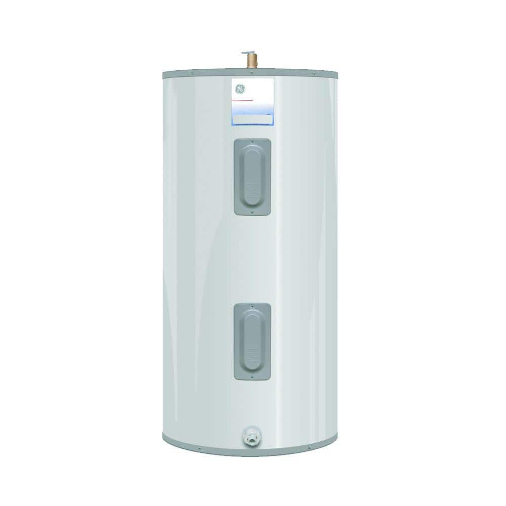 GE 50 gal. Medium 6 Year 4500-Watt Double Element 240-Volt Electric ...
