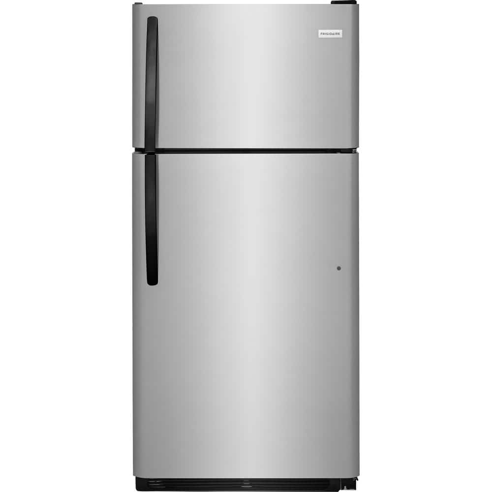Frigidaire 15 cu. ft. Top Freezer Refrigerator in Stainless Steel ...
