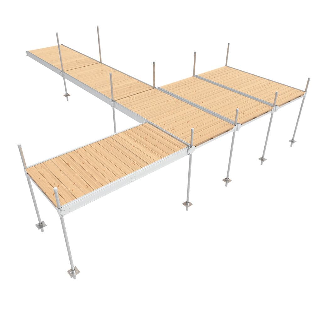 Multinautic 6 x QP-427 4 ft. x 8 ft. Stationary Aluminum Docks with ...
