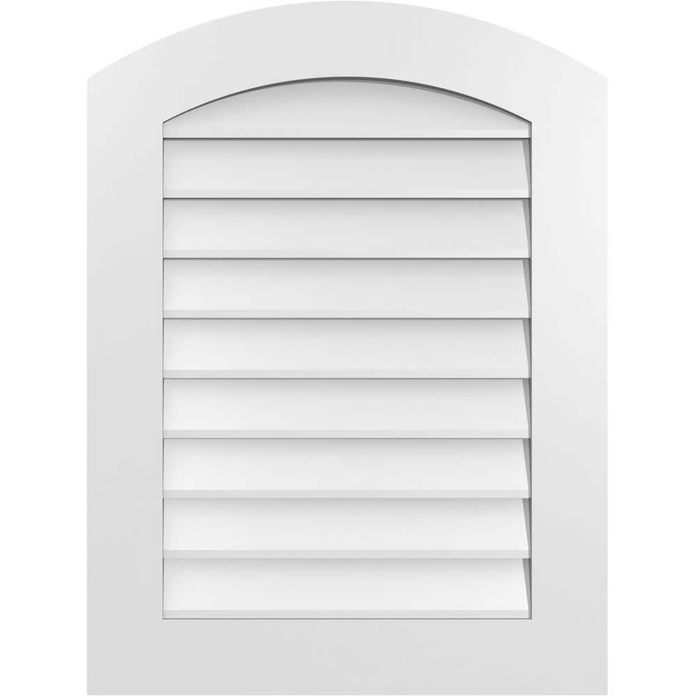 UPC 194438105557 - 24 W x 32 H Arch Top Surface Mount PVC Gable Vent ...