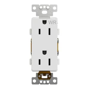 Square D 20 Amp 250-Volt Heavy Duty Single Outlet, Matte White ...