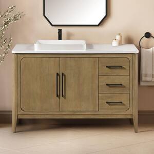 OVE Decors Heidi 48 in. Single Sink Freestanding Cortado Bath Vanity ...