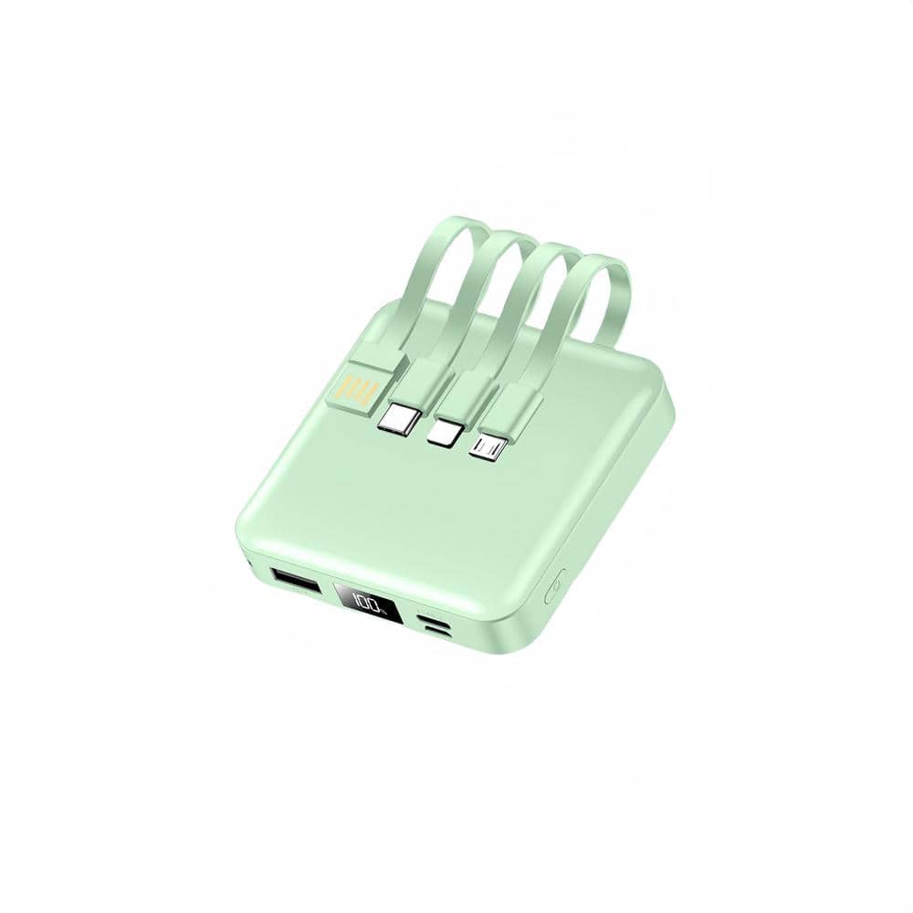 Lukyamzn 12000 mAh 22.5W Fast Charging Portable Power Bank in Green ...