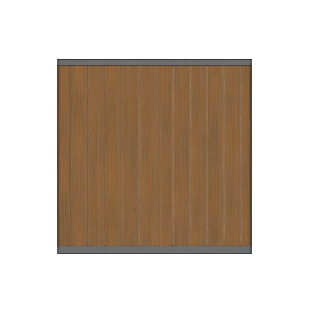 NewTechWood UltraEasy 6 ft. x 6 ft. Peruvian Teak Composite Flat Style ...