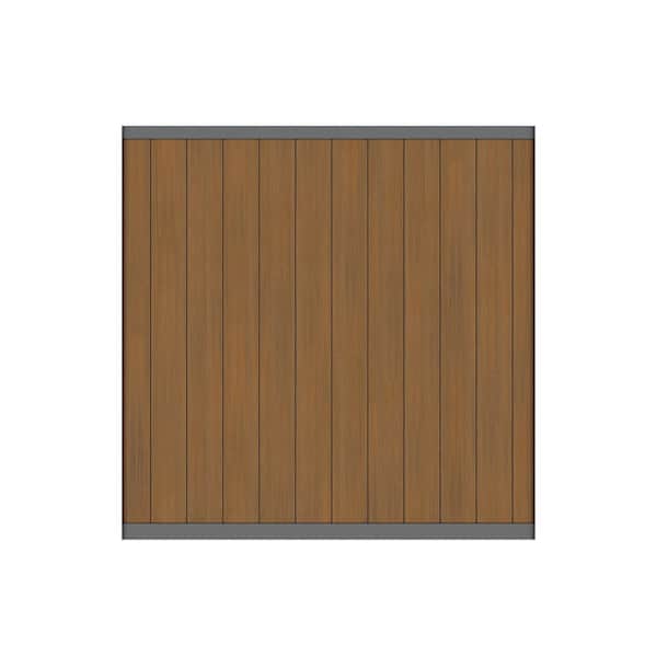NewTechWood UltraEasy 6 ft. x 6 ft. Peruvian Teak Composite Flat Style ...
