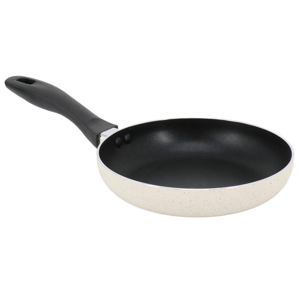 Oster Clairborne 9 .5 Inch Round Nonstick Aluminum Frying Pan in Linen ...