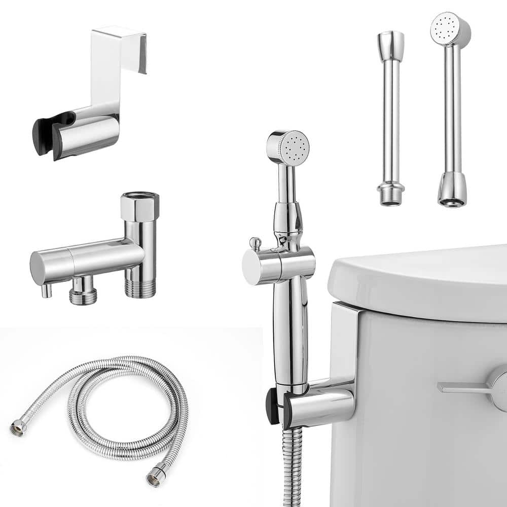 BWE Non-Electric Bidet Sprayer for Toilet Handheld with Hose Bidet ...