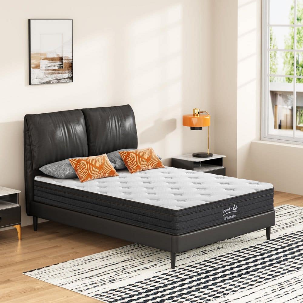 Spruce & Spring Tess Full Medium Gel Memory Foam 10 in. Bed-in-a-Box ...