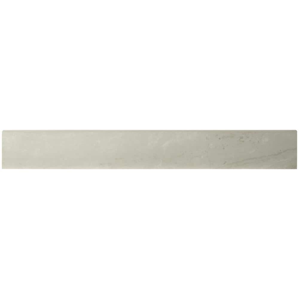 MSI Pavia Gray Bullnose 3 in. x 24 in. Polished Porcelain Floor and ...