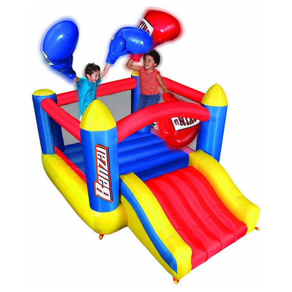 BANZAI Large Kids Big Bop Inflatable Boxing Ring Bounce House Jumper ...