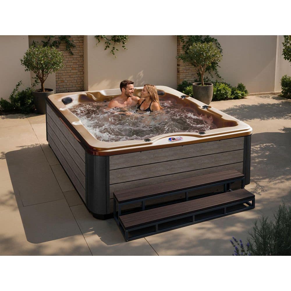 American Spas 6-Person 40-Jet 240-Volt Premium Acrylic Lounger Spa ...