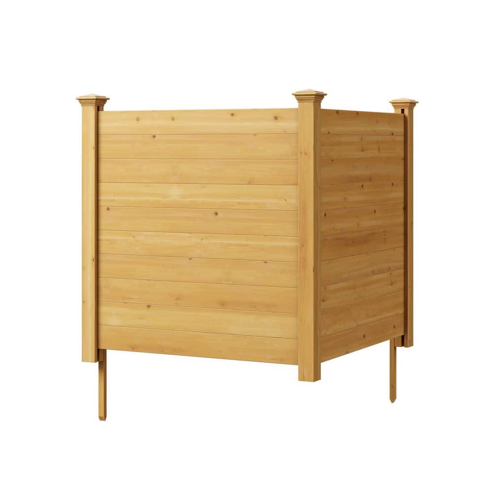 Enclo Privacy Screens Premium 47 in. H x 48 in. W Cedar Wood Decorative ...