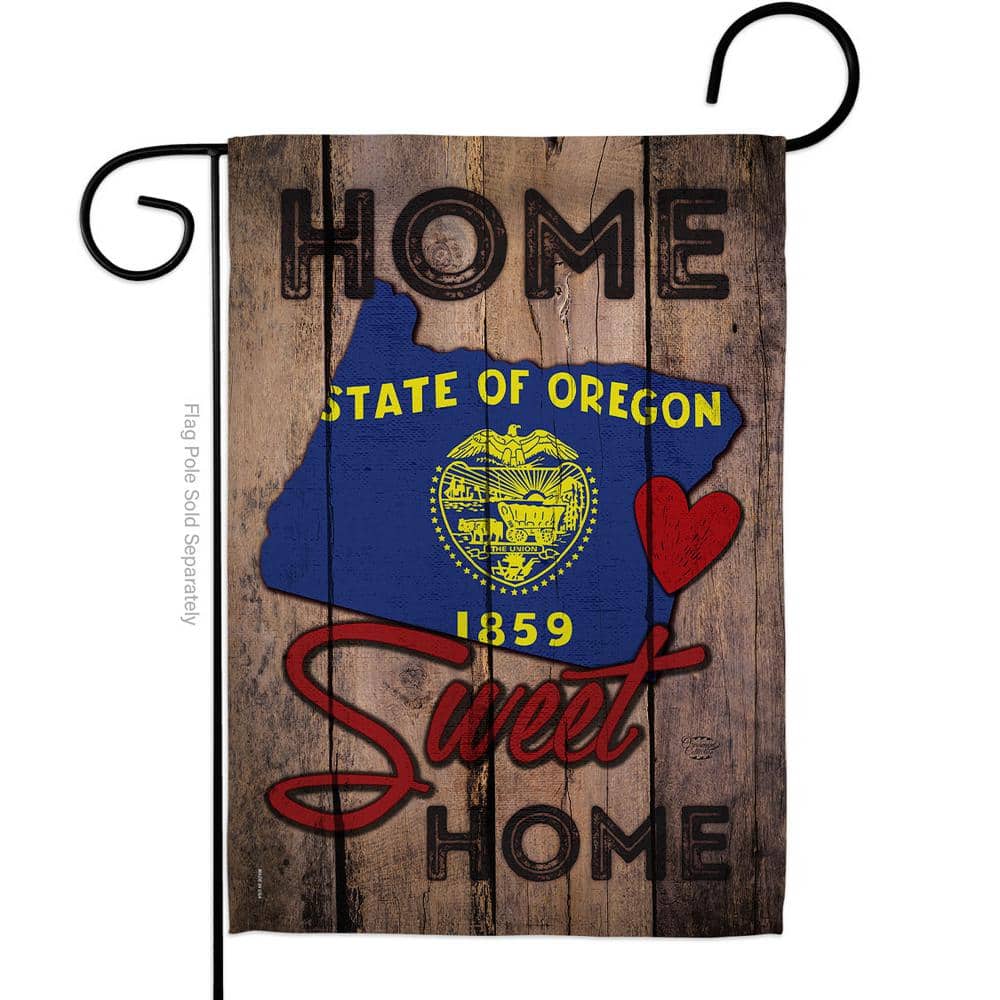 Ornament Collection State Oregon Sweet Home Garden Flag Double-Sided ...
