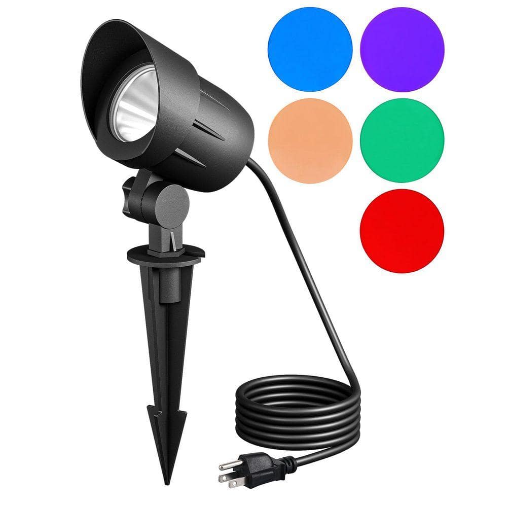 DEWENWILS 120v 900lm Black IP65 1-Piece Die-cast Aluminum waterproof ...