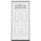 Masonite 36 in. x 80 in. Golden Gate Camber Fan Lite Left Hand Primed ...