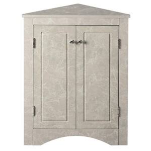 Bnuina 17.2 in. W x 17.2 in. D x 31.5 in. H Blue Freestanding Triangle ...