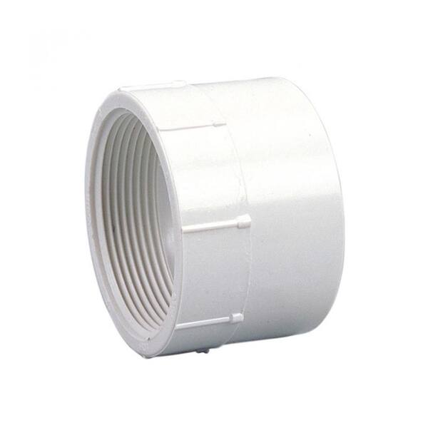 VPC 3 in. PVC DWV Hub x FPT Female Adapter 34-LP101-030B - The Home Depot