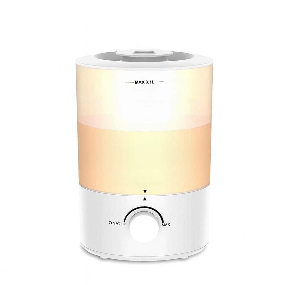 BeamBox 0.82 Gallon Plastic Ultrasonic Cool Mist Tabletop Humidifier ...