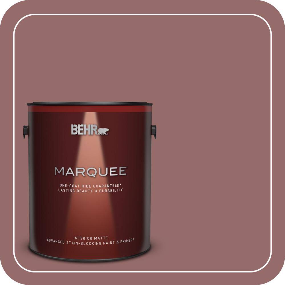 BEHR MARQUEE 1 gal. #140F-5 Clay Ridge Matte Interior Paint & Primer ...