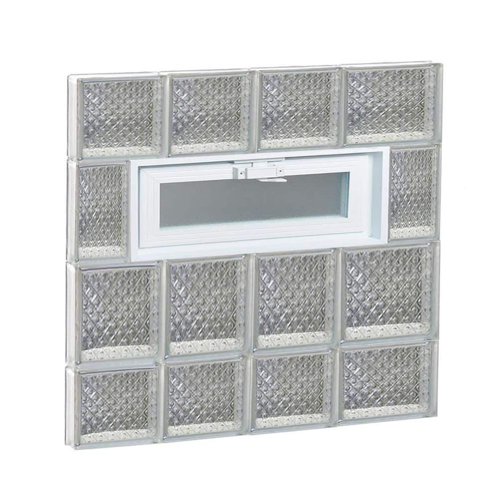 Clearly Secure 25 in. x 27 in. x 3.125 in. Frameless Diamond Pattern ...