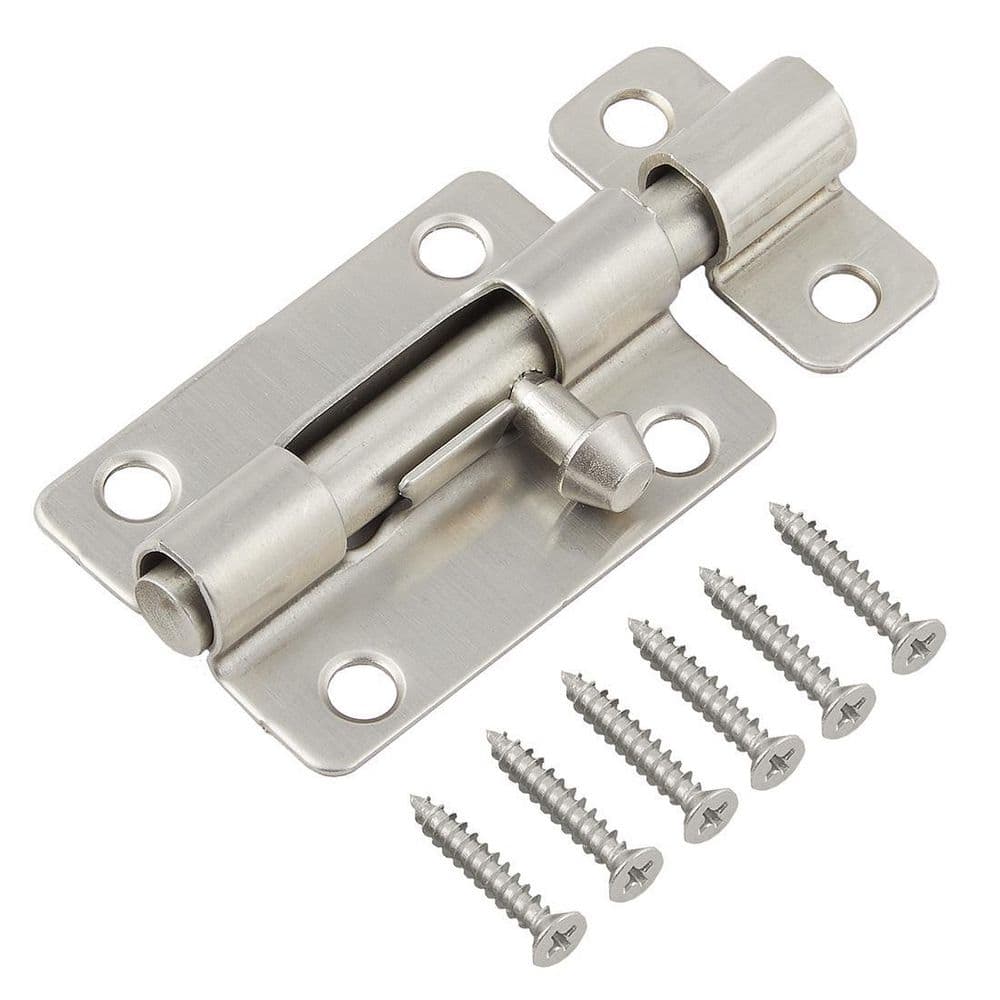 Everbilt 3 in. Stainless Steel Barrel Bolt 33586 - The Home Depot