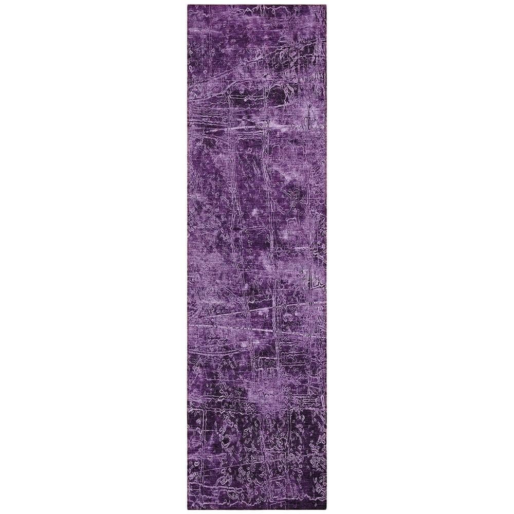 Addison Rugs Chantille ACN559 Purple 2 ft. 3 in. x 7 ft. 6 in. Machine ...