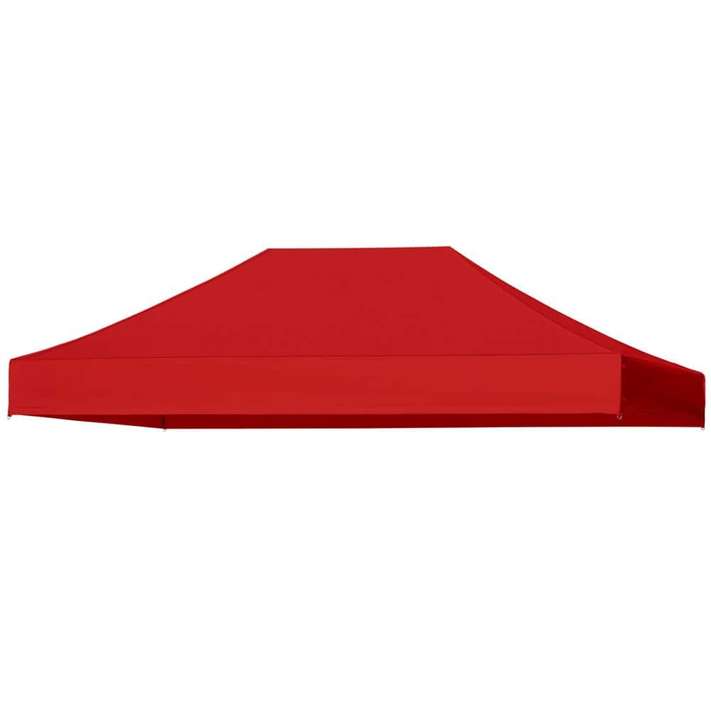 CoastShade 10 ft. x 15 ft. Red Pop Up Canopy Replacement Canopy Tent ...