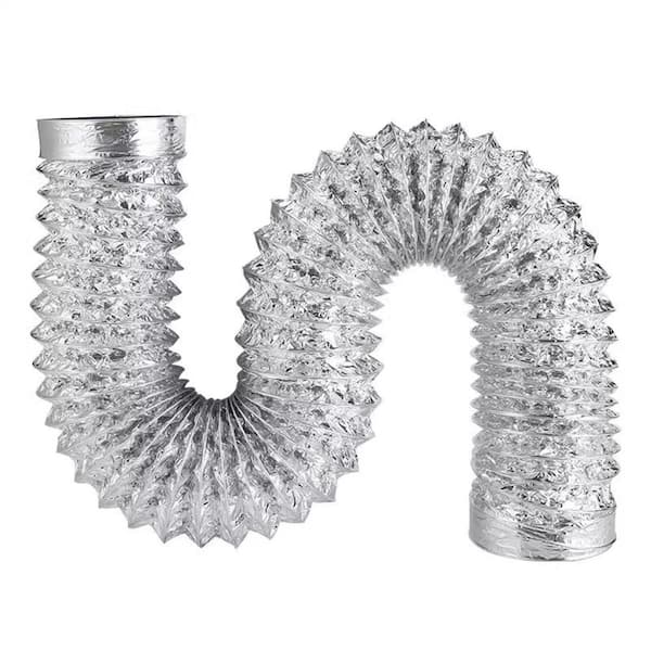 Wellco 6 in. x 25 ft. Fire-Rated Flexible Aluminum Duct for HVAC ...