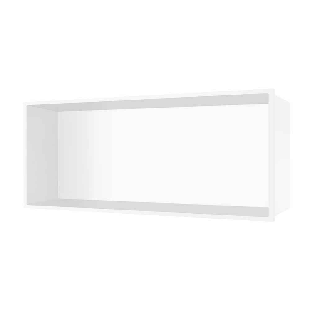 BWE 24 in. W x 12 in. H x 4 in. D Stainless Steel Bathroom Wall Shower ...