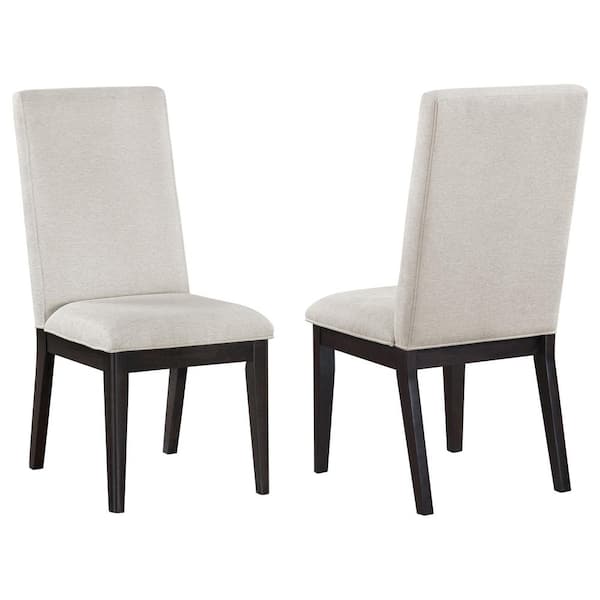 Coaster Hathaway Cream Fabric High Back Upholstered Dining Side Chair ...