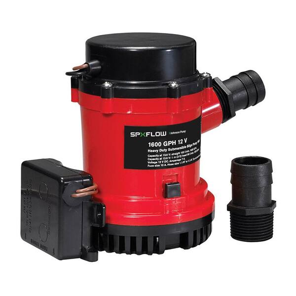 Johnson Pump Auto Pump with Ultima Switch - 1600 GPH, 12-Volt 01674-001