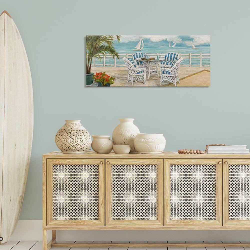 Stupell Industries Summer Beach View Deck by Charlene Olson Unframed ...