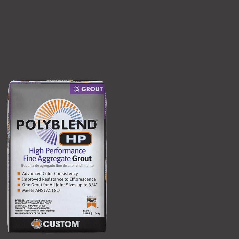 Custom Building Products Polyblend HP #60 Charcoal 25lb High ...