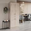 LIVING SKOG Monti Beige Engineered Wood 26 in. Pantry Cabinet with ...