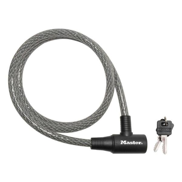 Master Lock 5 ft. Vinyl-Coated Flexible Steel Cable 8113DCC - The Home ...