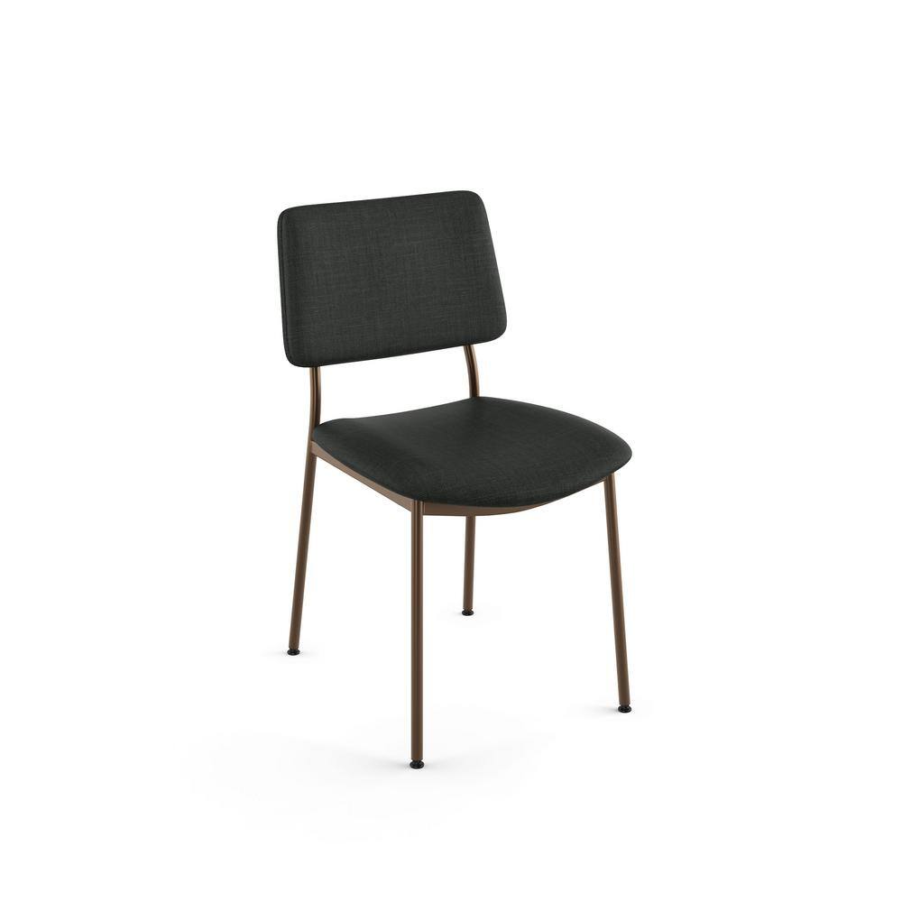 Amisco Sullivan Dining Chair Black Polyester / Bronze Metal 34545-WE ...