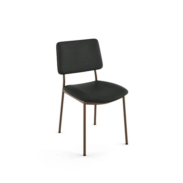 Amisco Sullivan Dining Chair Black Polyester / Bronze Metal 34545-WE ...