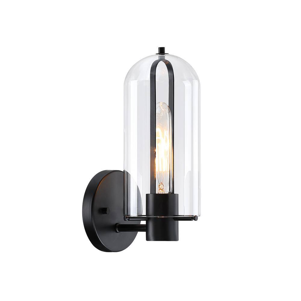 Designers Fountain Skylar 5.25 in. 1-Light Matte Black Transitional ...