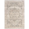 nuLOOM Ethel Medallion Fringe Silver 8 ft. x 10 ft. Area Rug KHMC04G ...