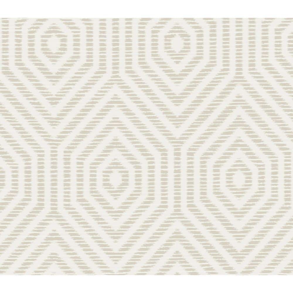 Seabrook Designs 56 sq. ft. Natural Linen Hexagon Geometric Unpasted ...