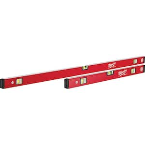 Milwaukee 24 in./48 in. REDSTICK Compact Box Level Set MLCMS48 - The ...